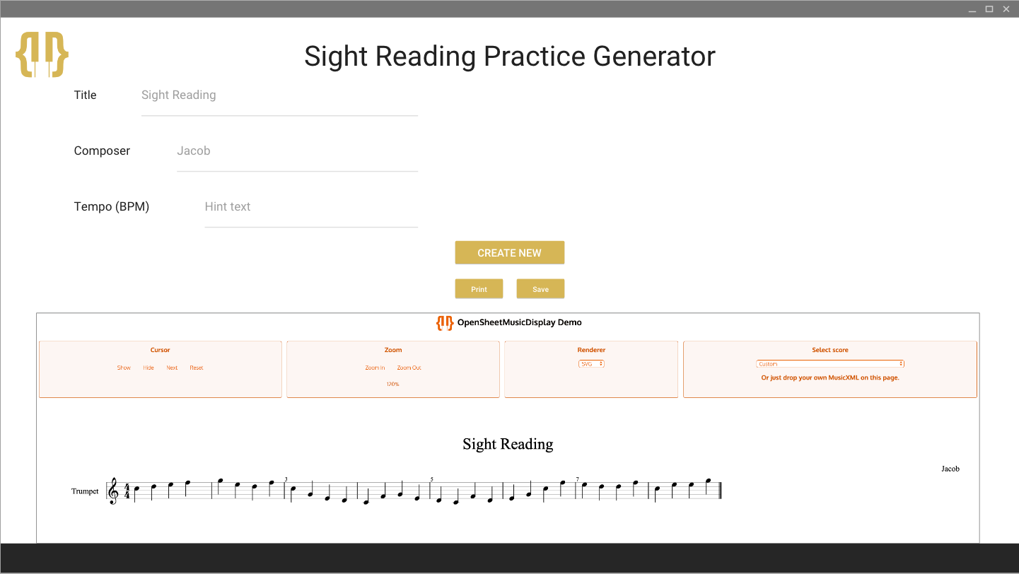 The OSME Sight Reading Practice Generator Prototype – Open Sheet Music ...